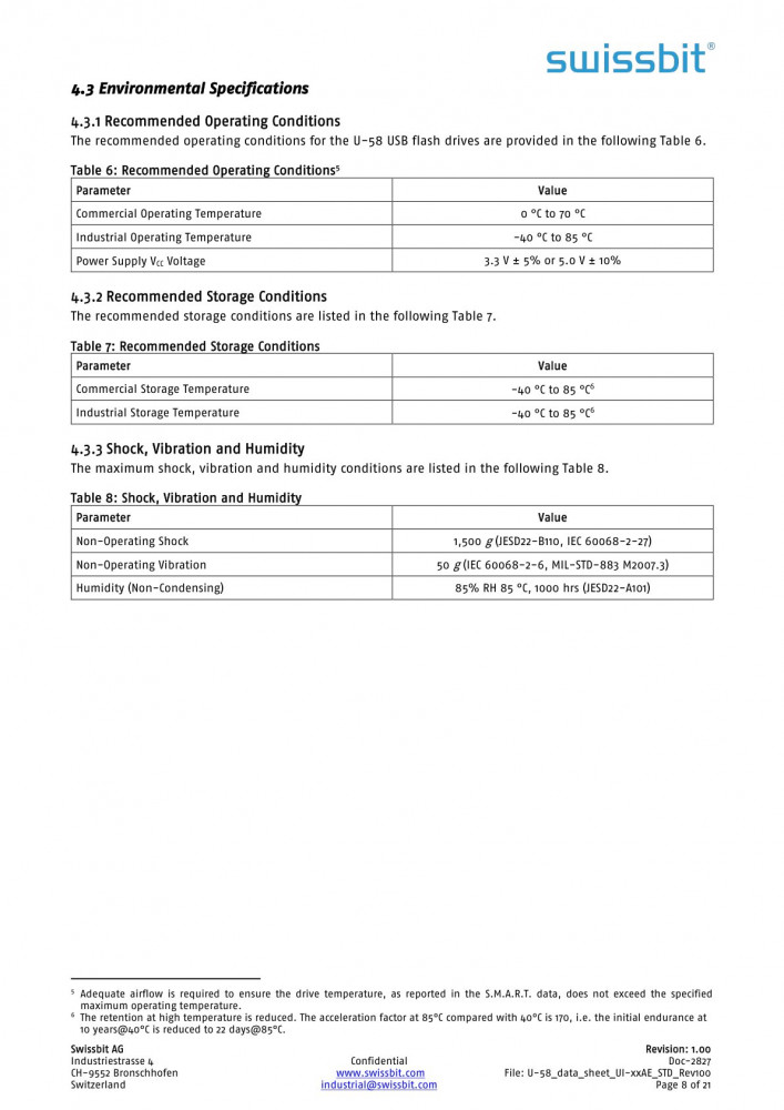 U-58 product datasheet page 8