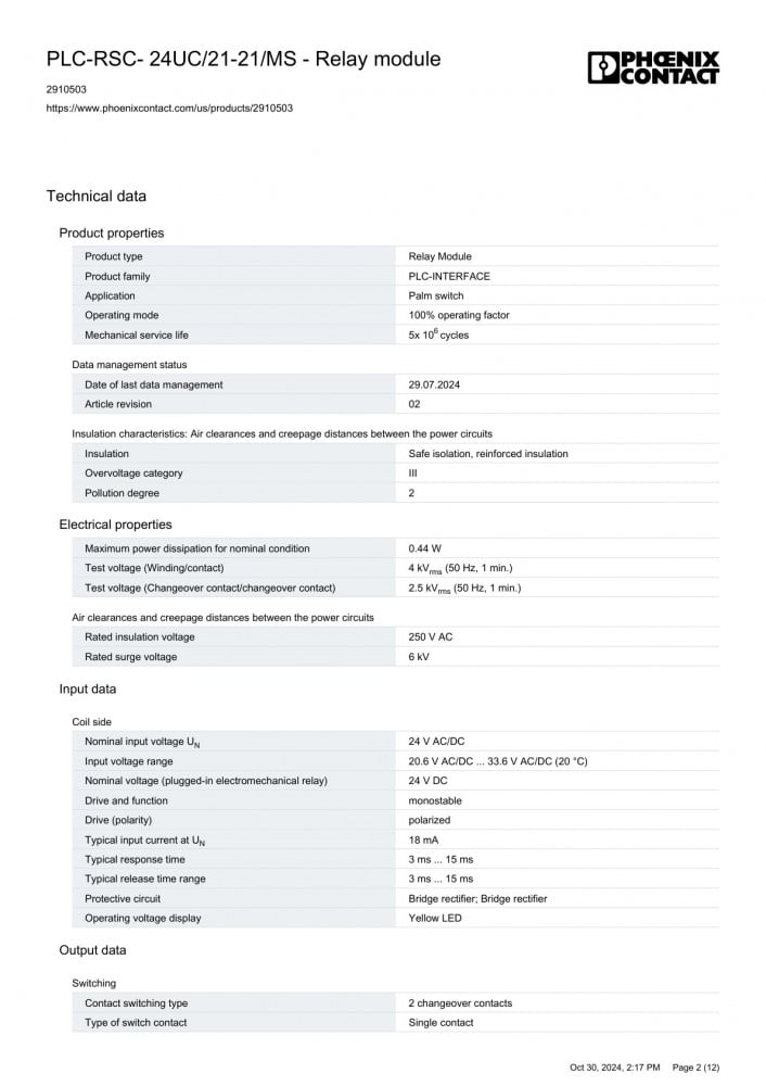 2910503 technical document page 2