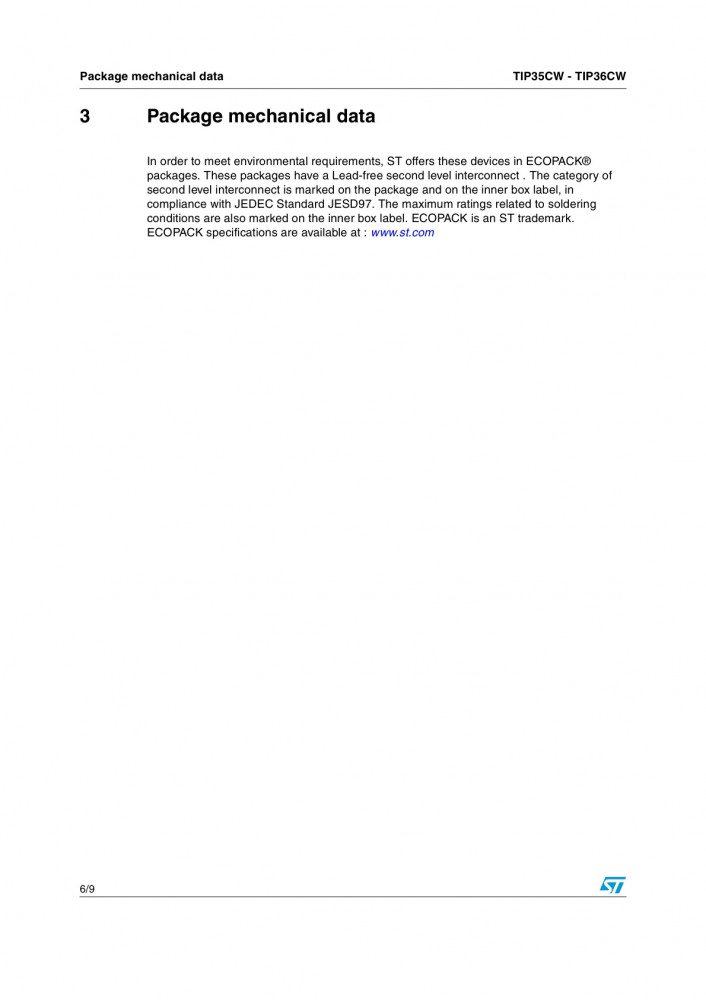 TIP35CW datasheet page 6