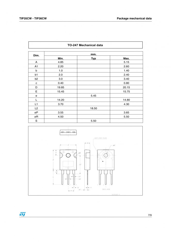 TIP35CW datasheet page 7