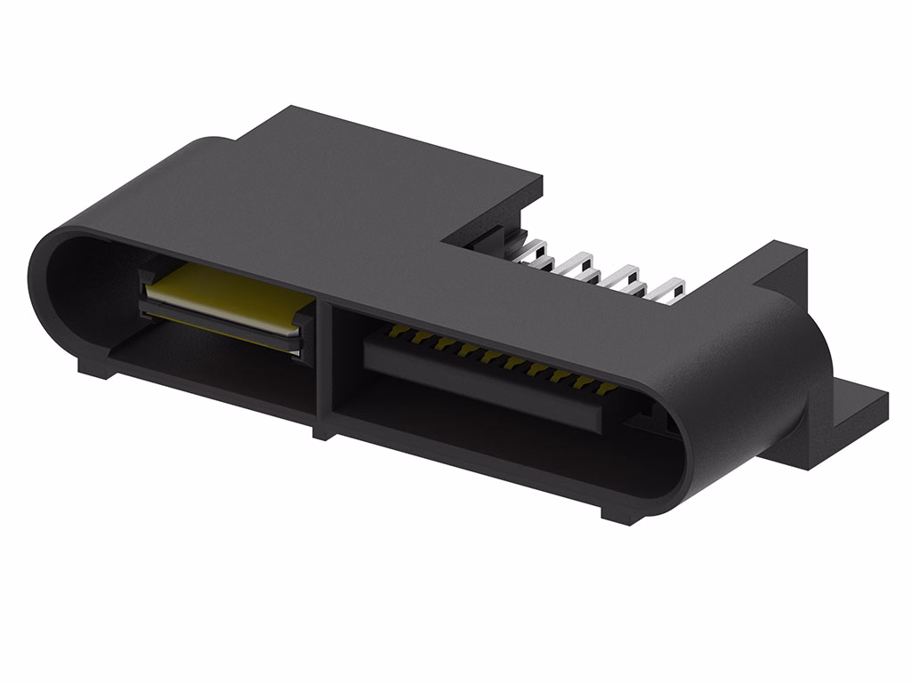 EXTreme LPHPower Plug, Right-Angle, 2 Power Contacts, 20 Signal Contacts, Select Gold (Au) Plating, for 3.18mm Thick PC Board, with Guide Pockets for sale