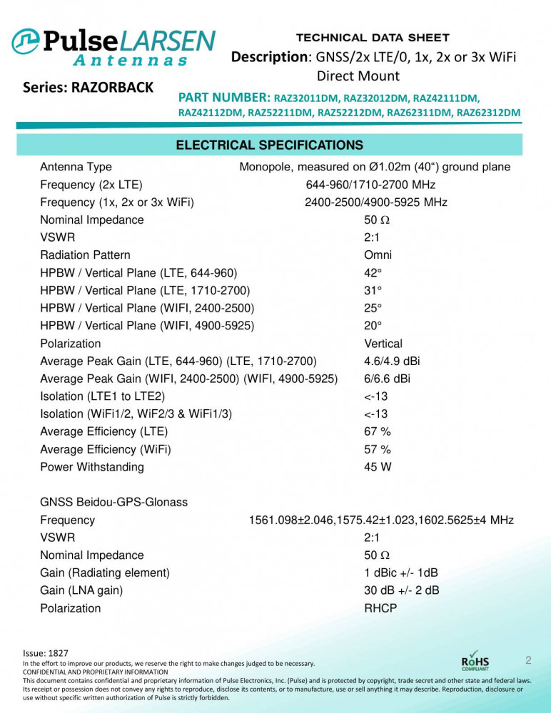 RAZ62311DM datasheet page 2