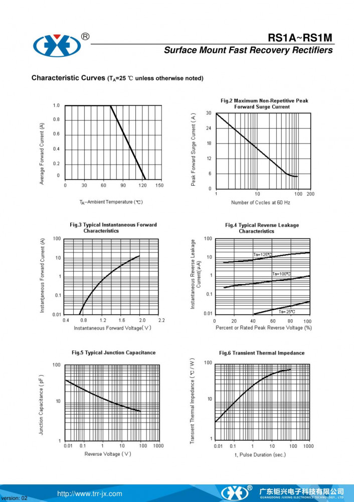 JUXING RS1J datasheet page 2