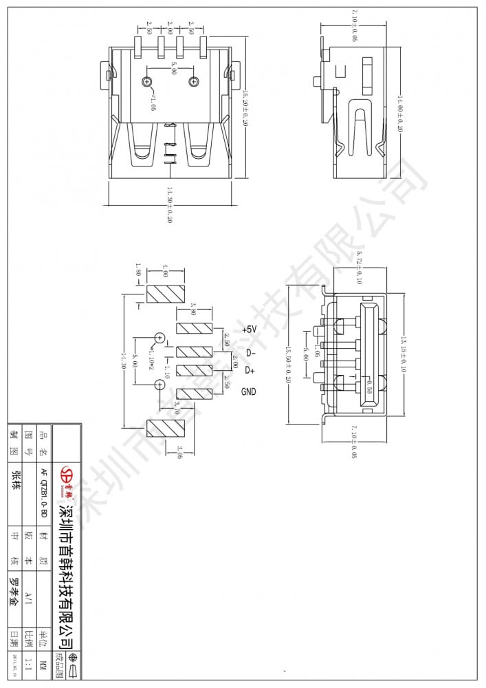 AF QTZB1.0-BD drawing detail