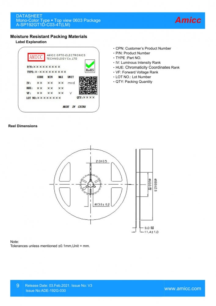 A-SP192GT1D-C03-4T(LM) datasheet page 9