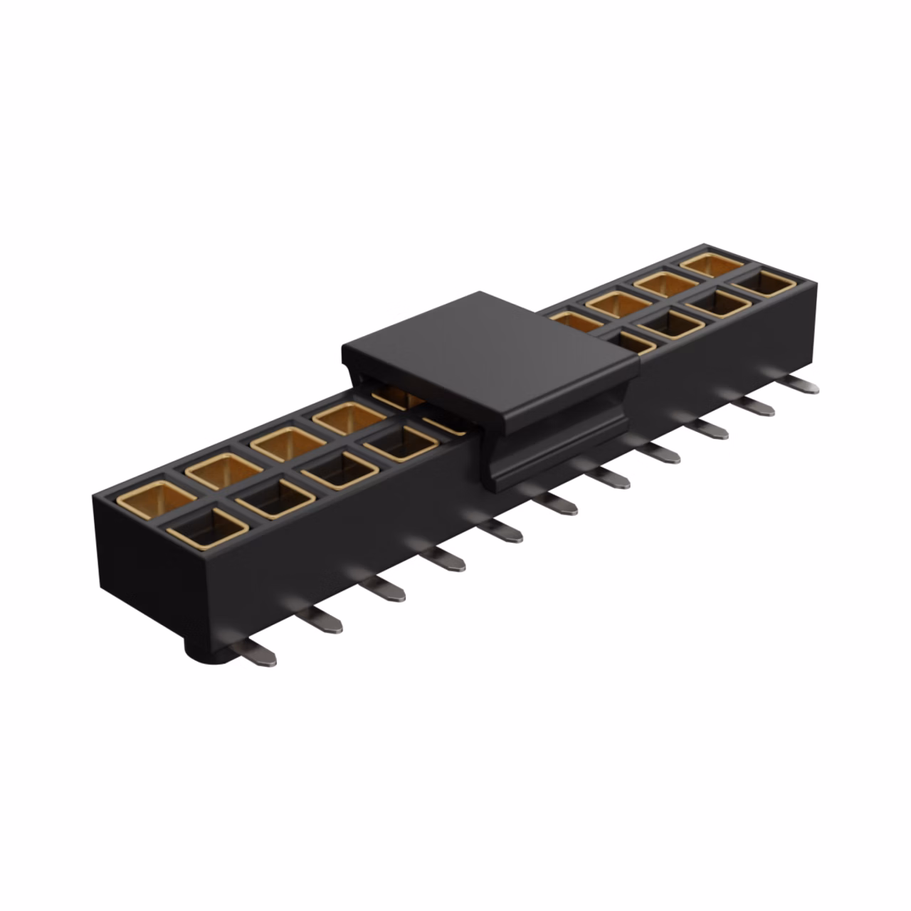 2.00mm Pitch Milli-Grid Receptacle, Surface Mount, Bottom Entry, 0.13µm Gold (Au) Plating, 22 Circuits, with Pick-and-Place Cap, with Peg, Tape and Reel, Lead-Free