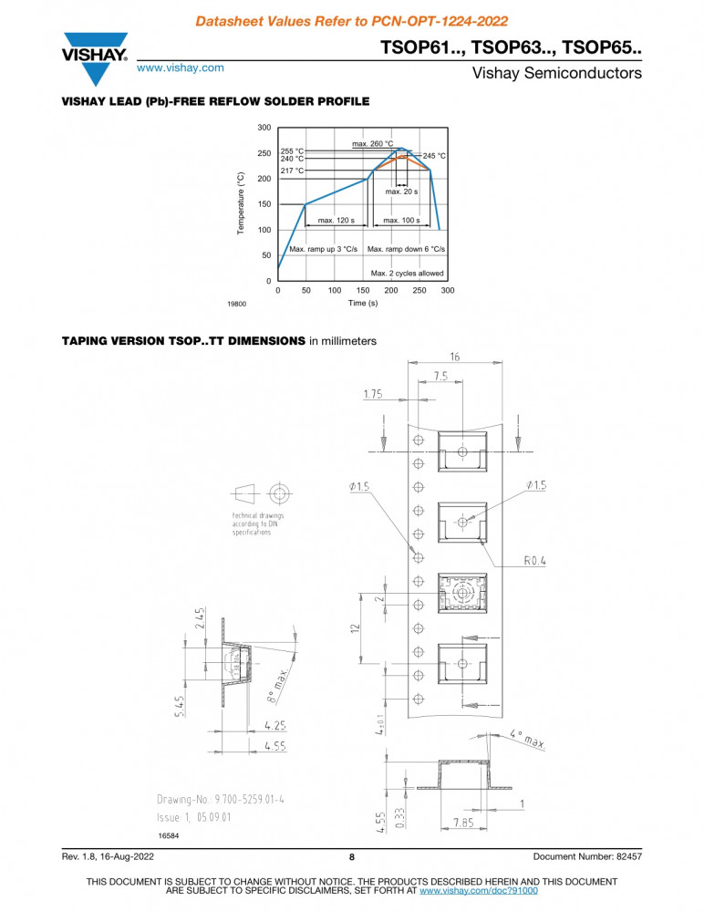 TSOP6338TR datasheet page 8