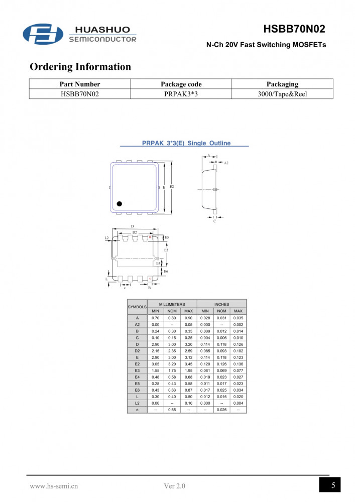 HSBB70N02 datasheet page 5