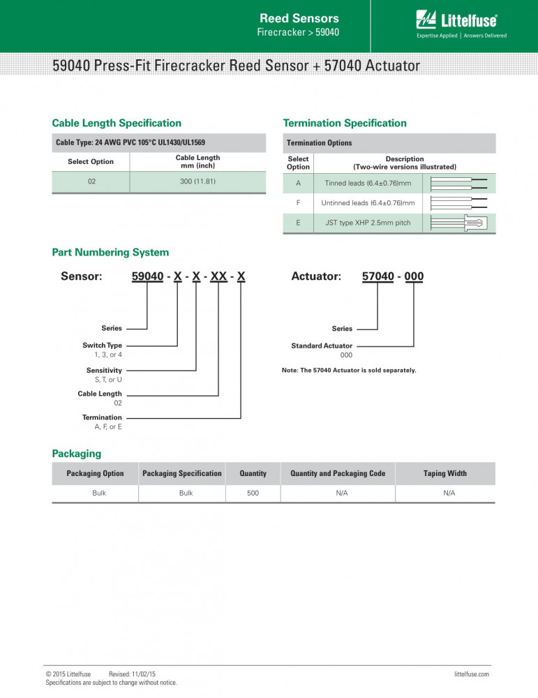 Littelfuse 59040 datasheet page 3