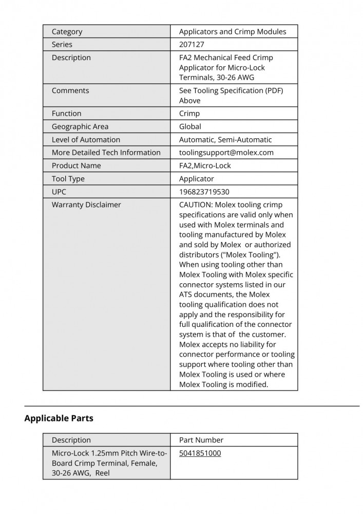 MOLEX 2130696000 document image, page 2