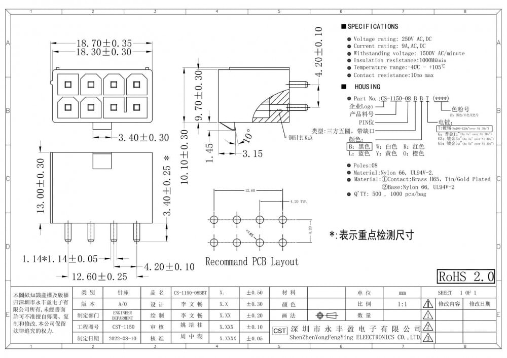 CS-1150-08BBT technical drawing preview