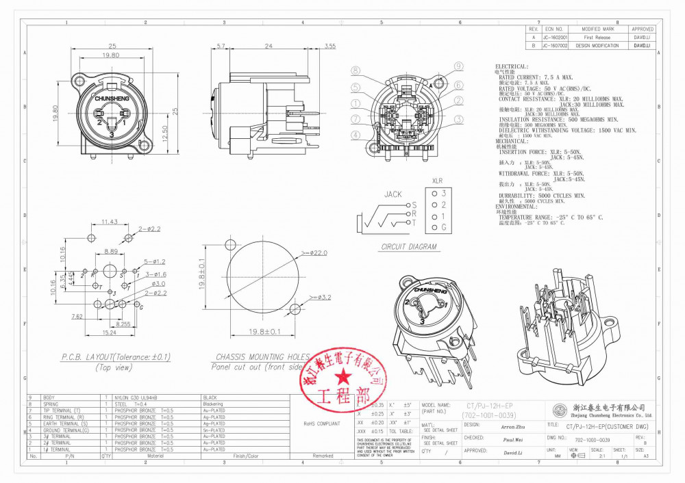 CT/PJ-12H-EP specification page 7