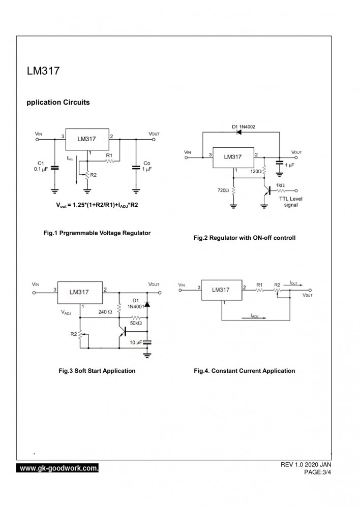 LM317G technical document page 3