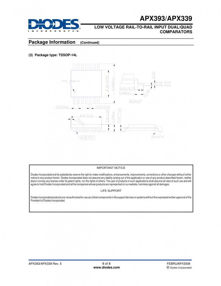 APX393SG-13 datasheet page 8
