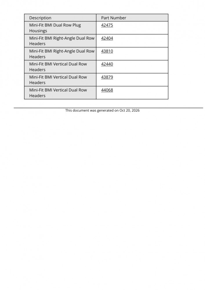 MOLEX MINI-FIT Jr. specification page 4