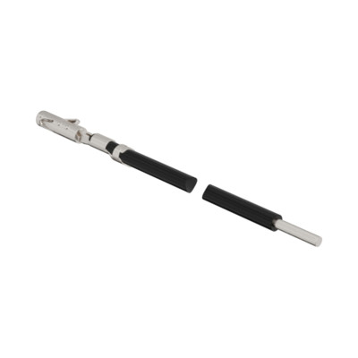 Pre-Crimped Lead Female CP Terminal-to-Pigtail, Tin (Sn) Plating, 450.00mm Length, 0.75mm² Wire, Black for sale