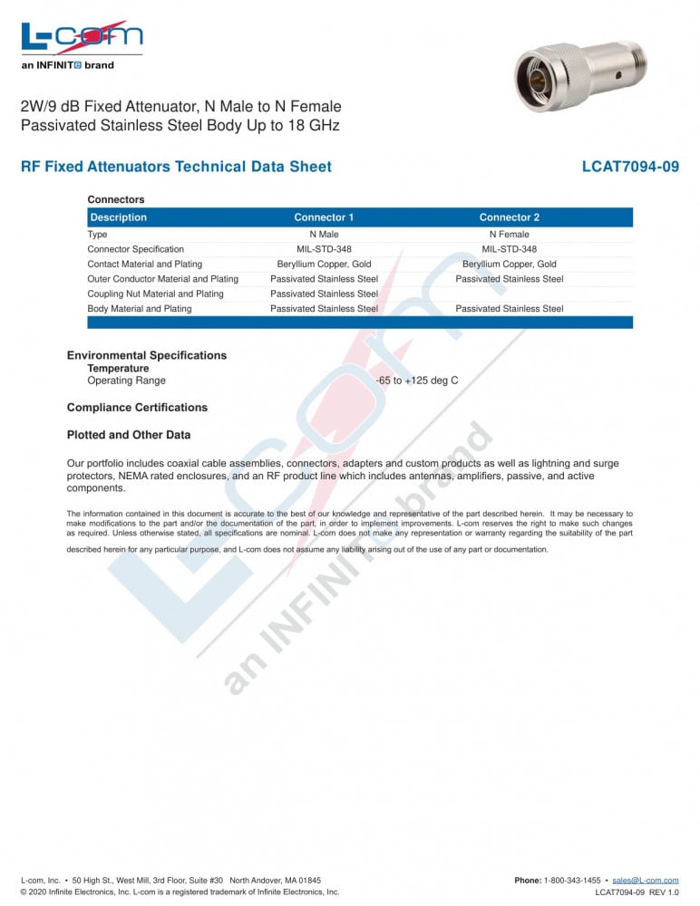 LCAT7094-09 datasheet page 2