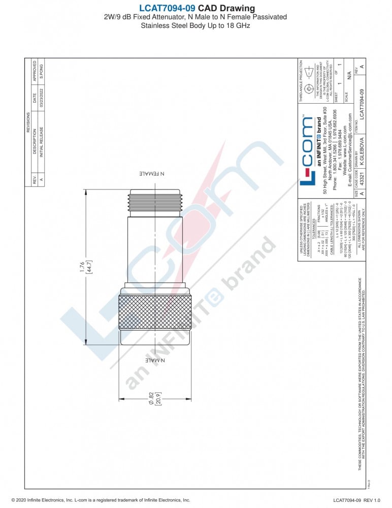LCAT7094-09 datasheet page 3