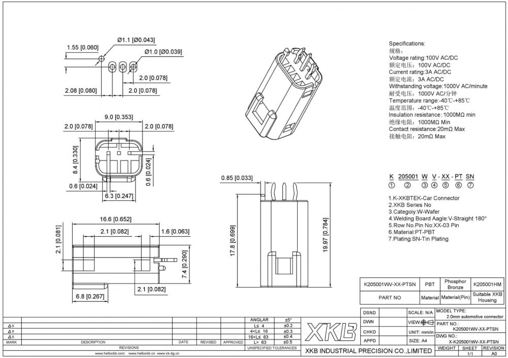 K205001WV-08-PTSN technical document page 2