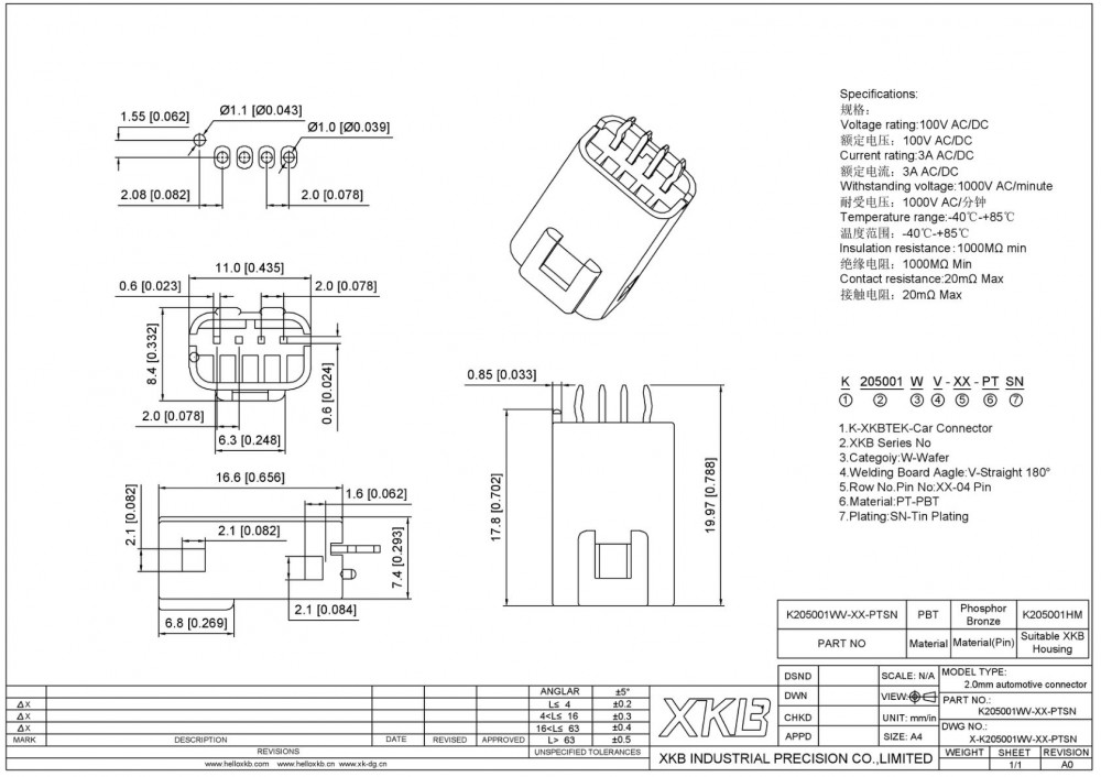 K205001WV-08-PTSN technical document page 3