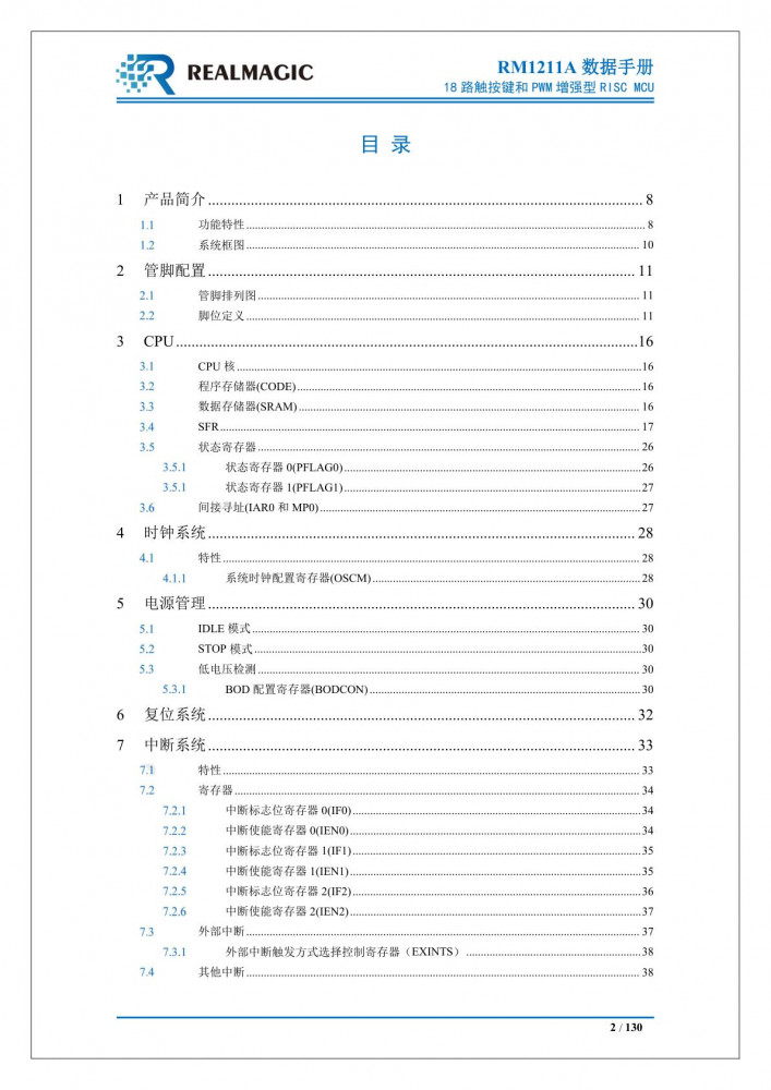 RM1211A datasheet page 2