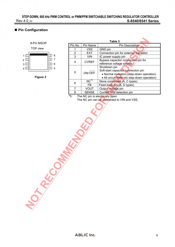 S-8541D00FN-IMET2G datasheet page 5