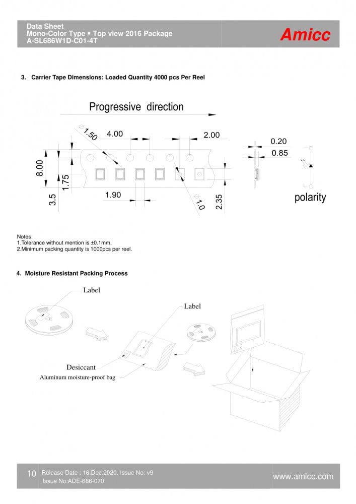 A-SL686W1D-C01-4T datasheet page 10