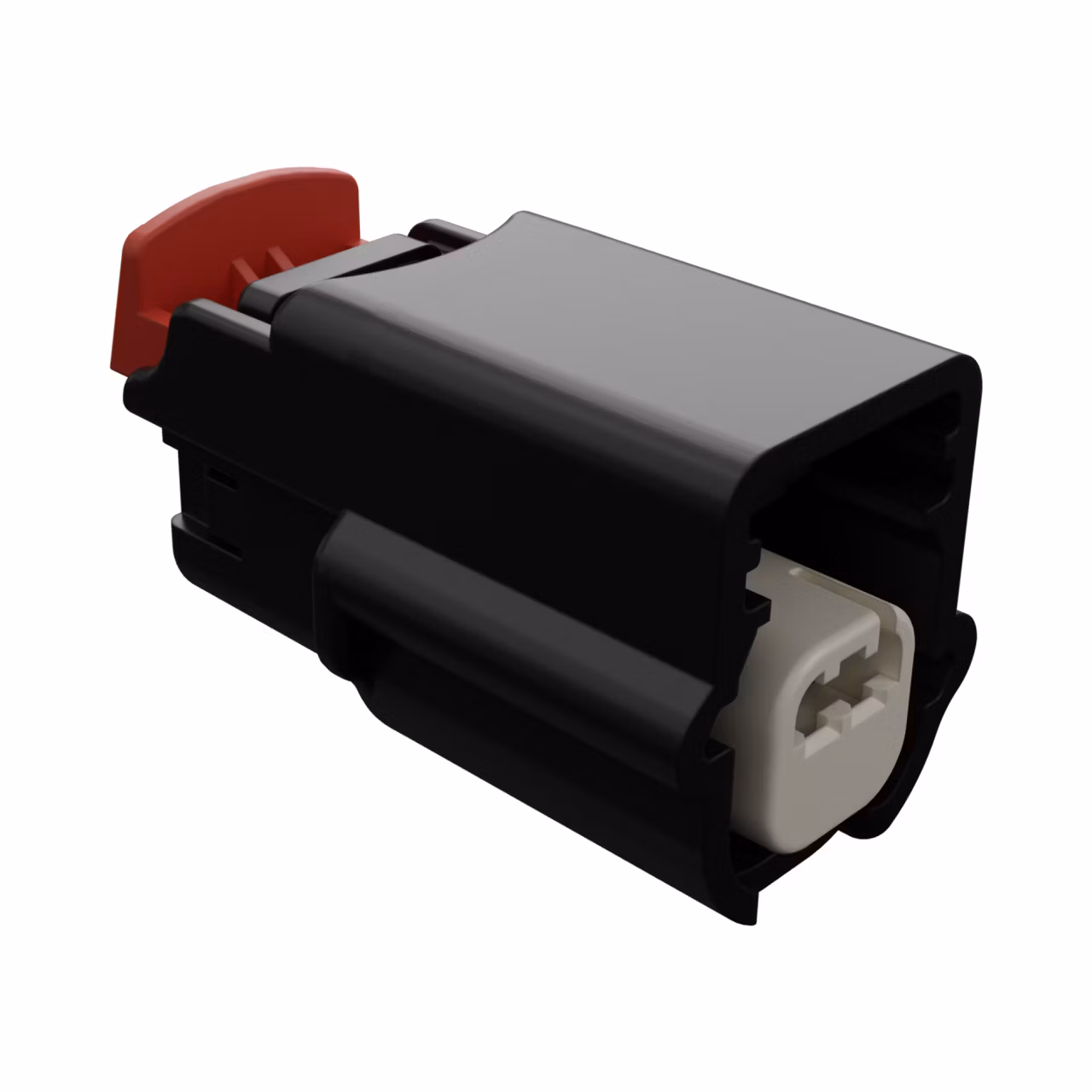 2.54mm MX64 Sealed Single Row Crimp Housing, GET Terminal, Black, 2 Circuits, Key C, with CPA Lock for sale