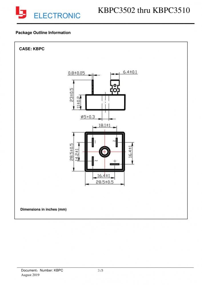 KBPC3510 datasheet page 3