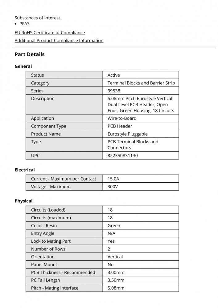 MOLEX 395387018 document image, page 2