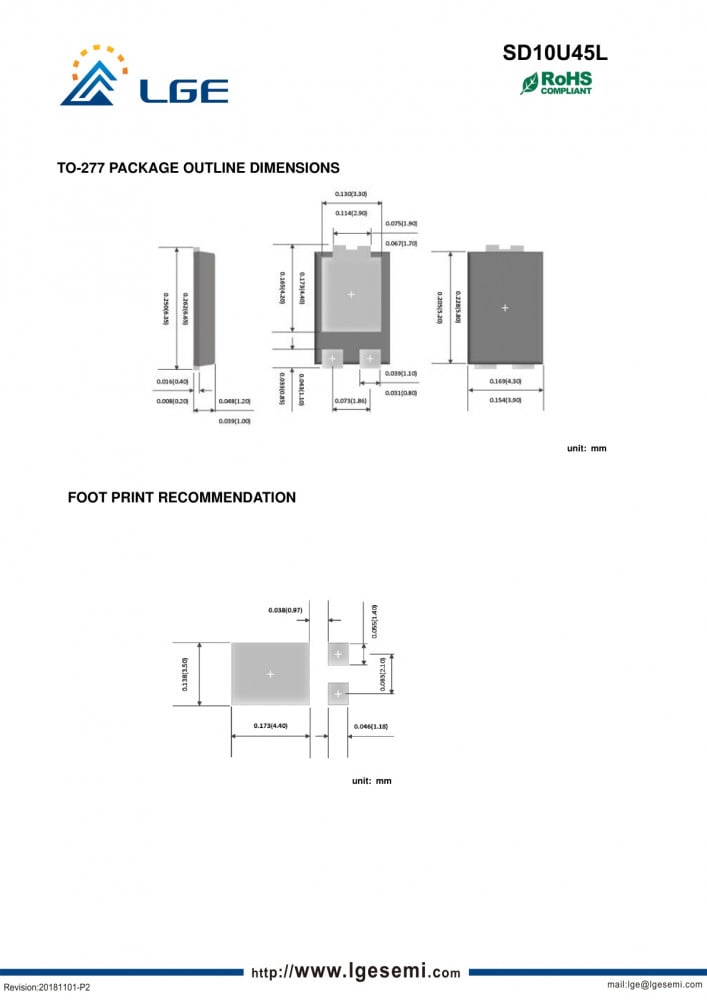 SD10U45L datasheet page 3
