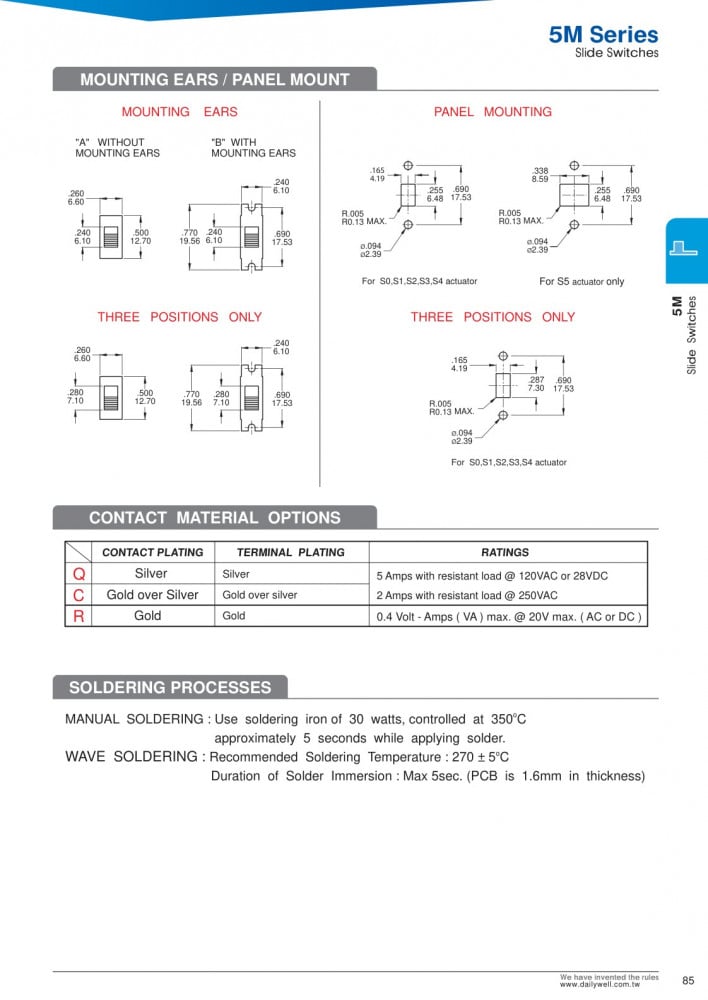 Dailywell 5MD1S102BM1QES datasheet page 5
