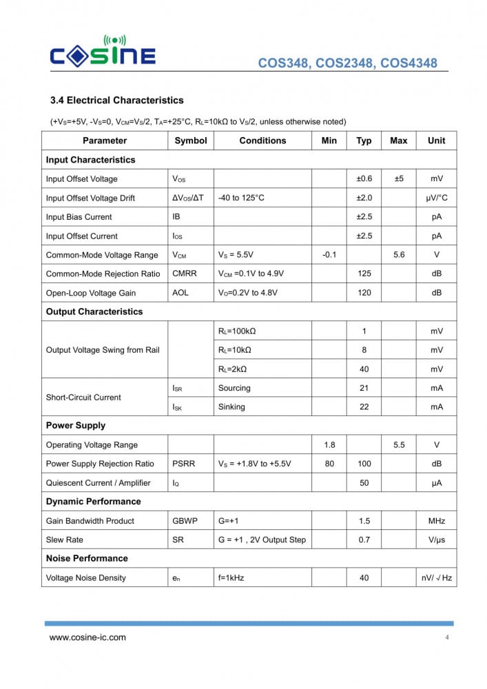 COS4348TR datasheet page 4