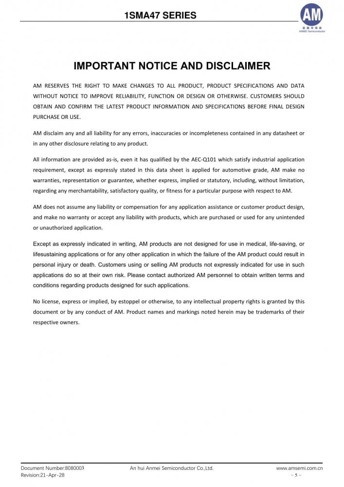 1SMA4746 datasheet page 5