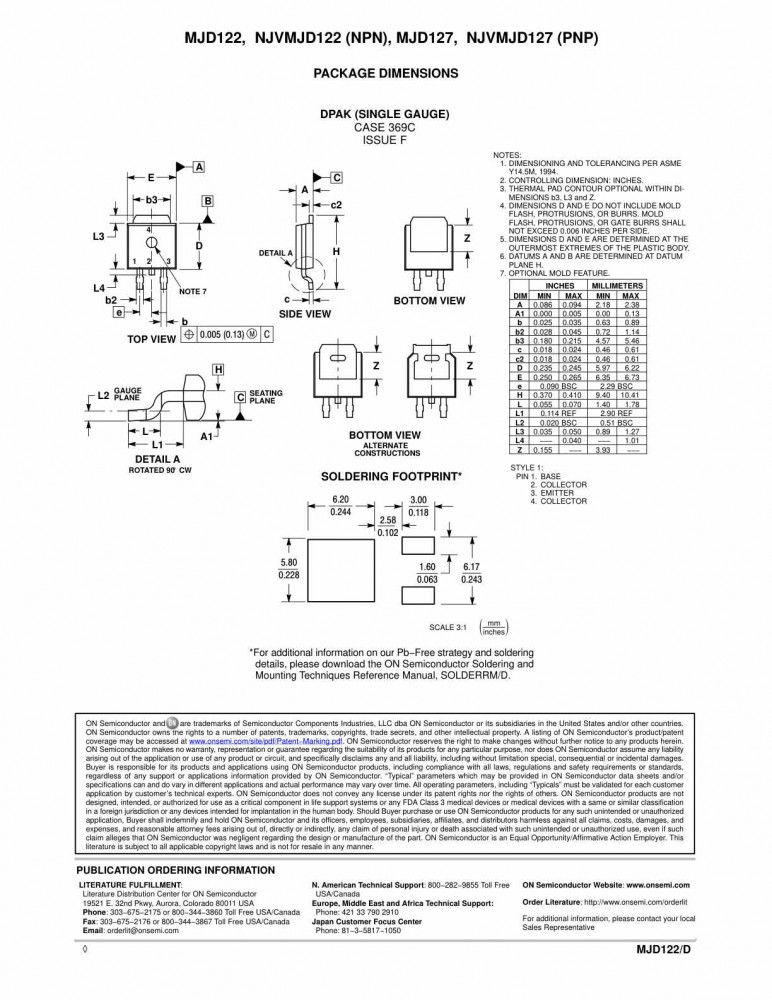 MJD127T4G datasheet page 8