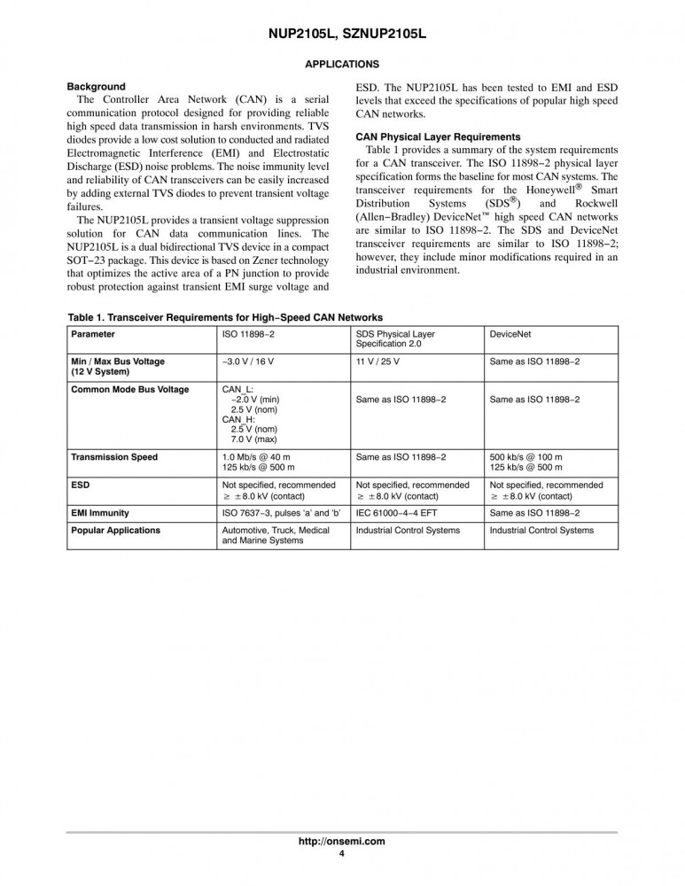 NUP2105LT1G datasheet page 4