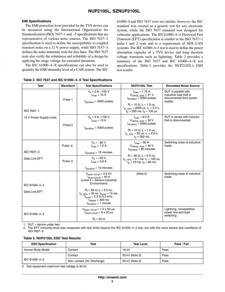 NUP2105LT1G datasheet page 5