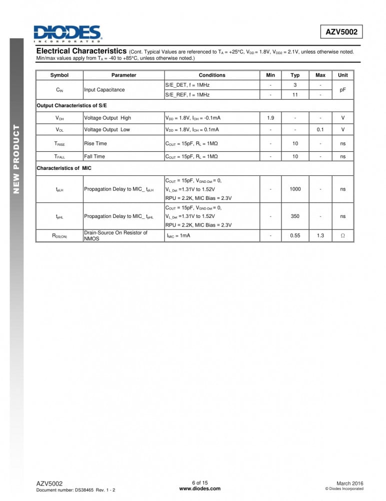 AZV5002DS-7 datasheet page 6