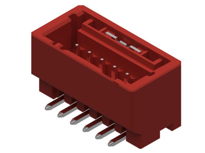 Spot-On Wire-to-Board Header with Nail, 2.00mm Pitch, Single Row, Vertical, 9 Circuits, with Potting Capability, Matte Tin (Sn) Plating, Yellow