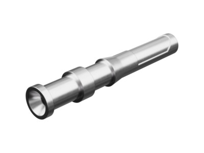 Heavy-Duty Turned Crimp Contact for 10A Inserts and Modules, Female, Silver (Ag) Plated Copper Alloy, 1.00mm² (18 AWG), 100 per Bag for sale