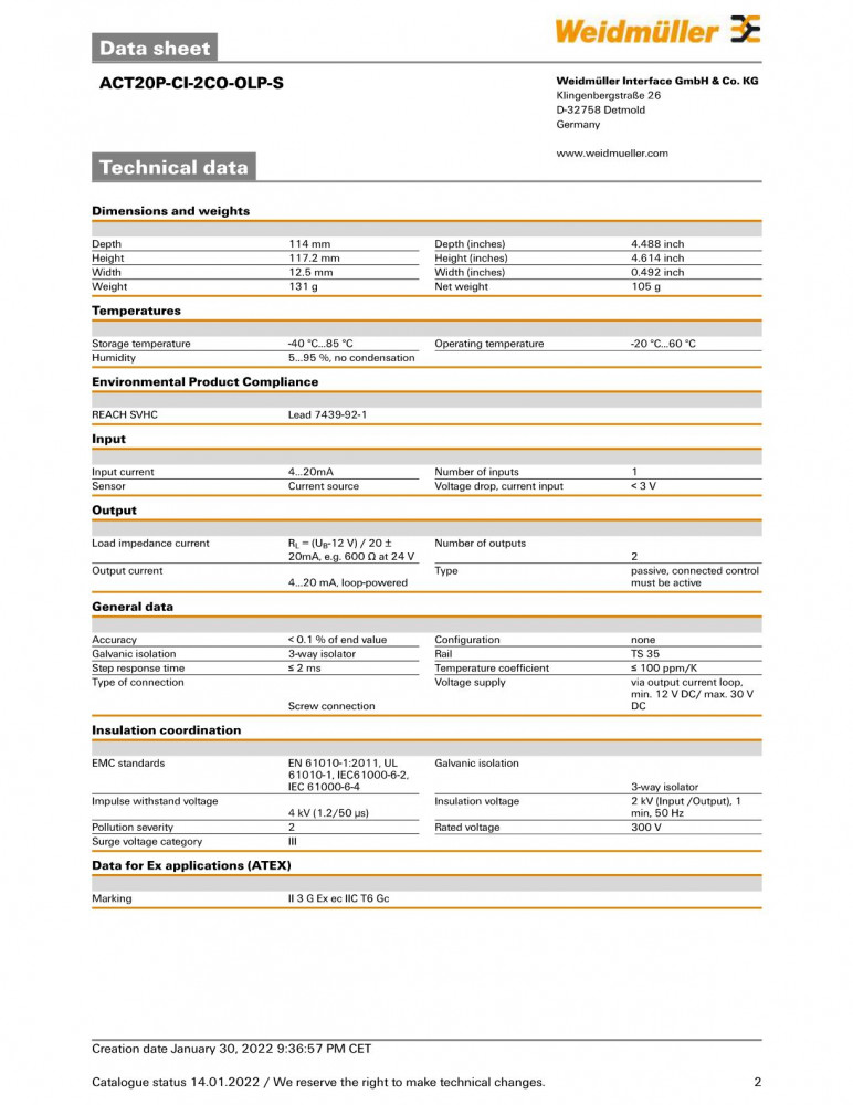 Product document page 2