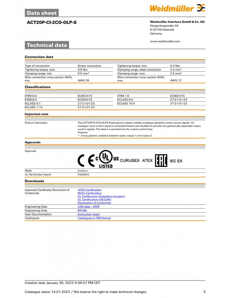 Product document page 3
