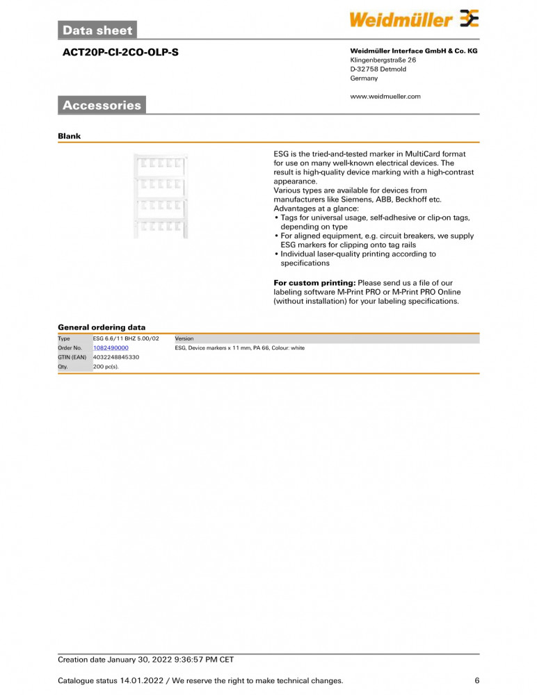 Product document page 6