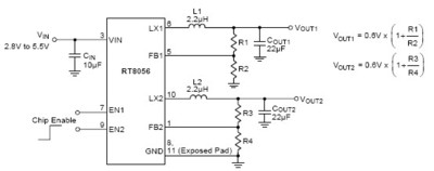 RT2856 - 6A, 18V, Synchronous Step-Down Converter