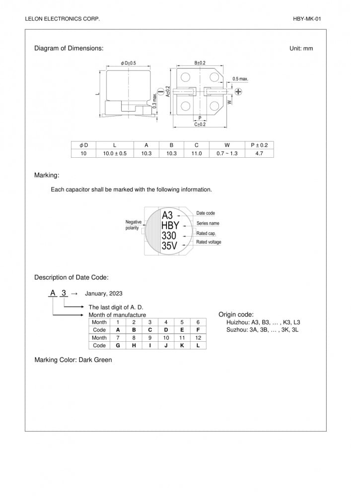 HBY271M1VTT-1010K specification page 4