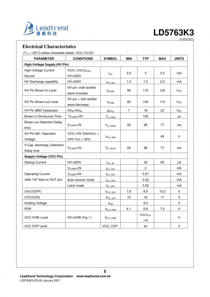 LD5763K3 datasheet page 5