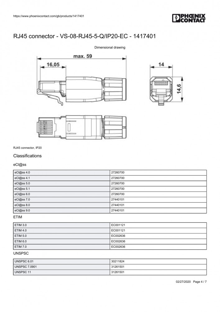 Phoenix Contact 1417401 technical document page 4