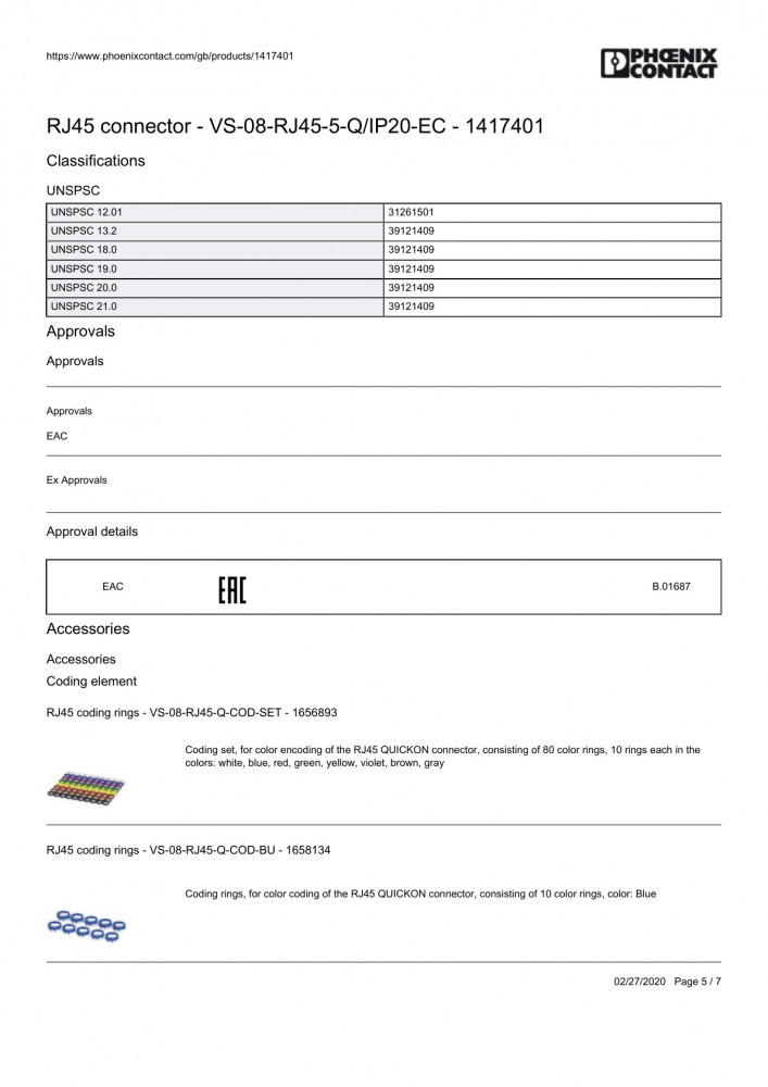 Phoenix Contact 1417401 technical document page 5