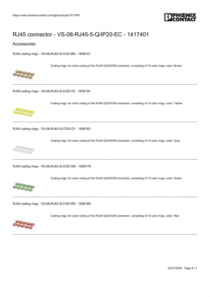 Phoenix Contact 1417401 technical document page 6