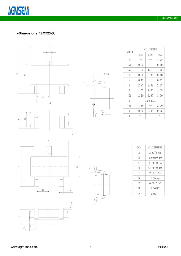 AGM3400E datasheet page 6